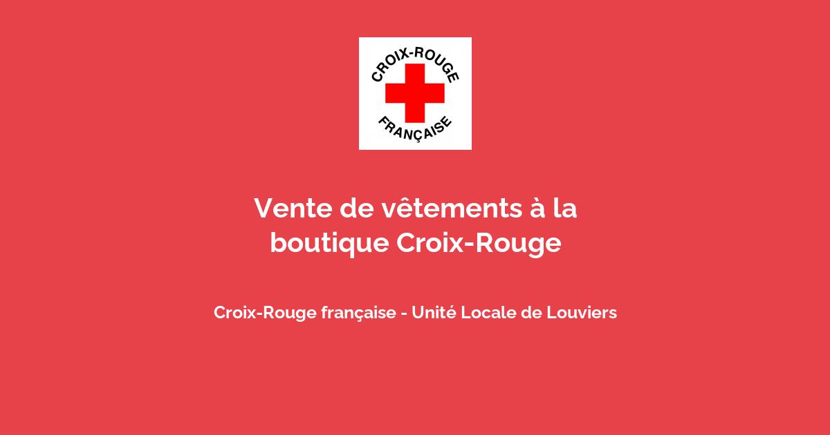 Vente de vêtements à la boutique Croix-Rouge avec Croix-Rouge française ...