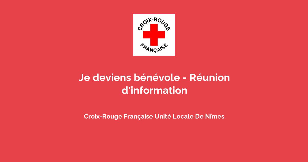 Je deviens bénévole - Réunion d'information avec Croix-Rouge Française ...