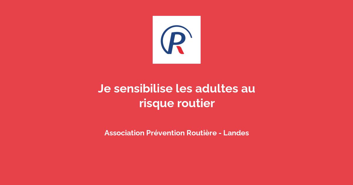 Je sensibilise les adultes au risque routier avec Association ...