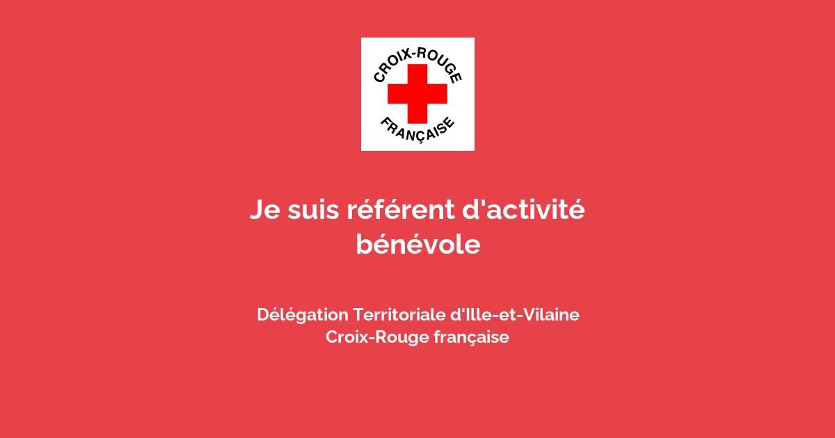 Je suis référent d'activité bénévole avec Délégation Territoriale d ...